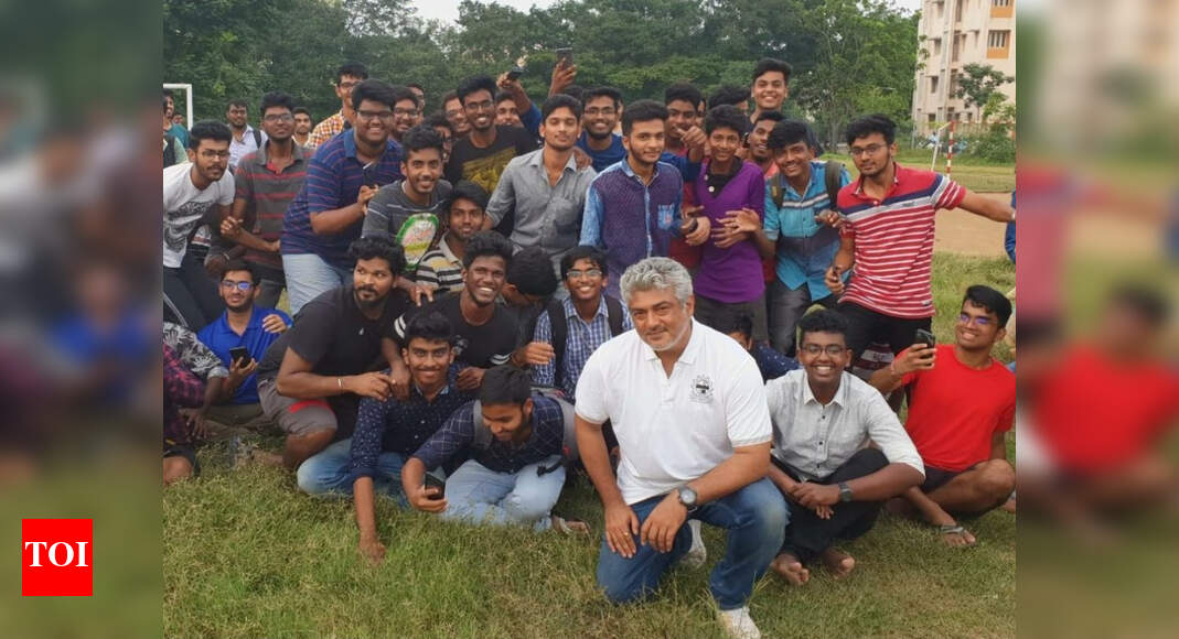 Ajith meets the students of Team Daksha at MIT | Tamil Movie News ...