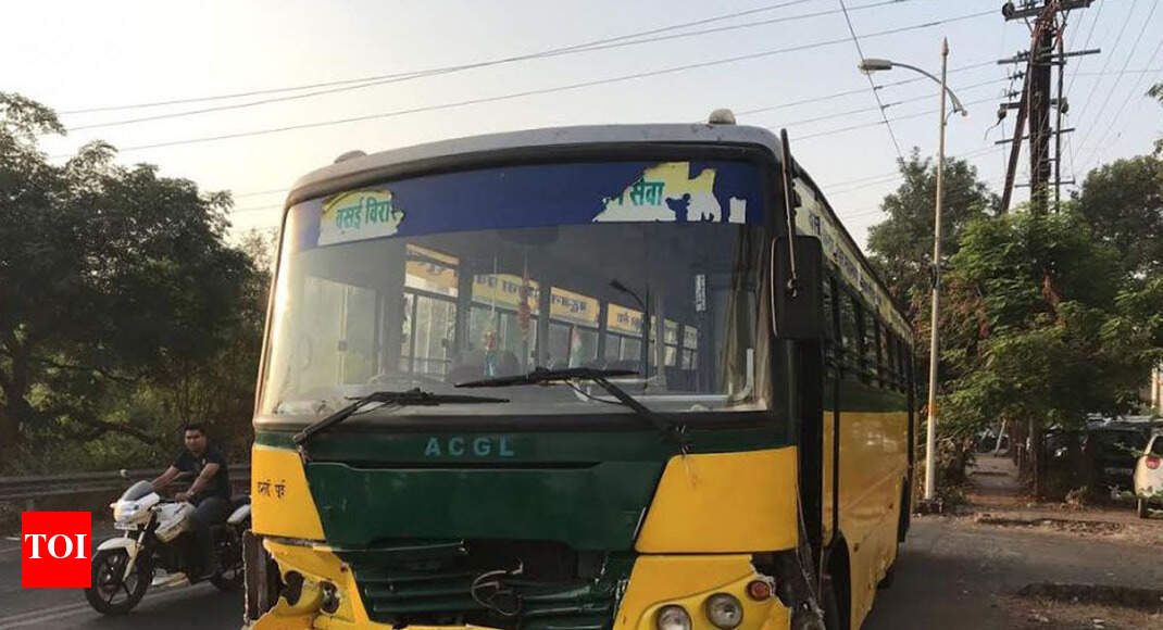Virar Municipal Corporation: Mumbai: Civic bus runs over cattle at ...