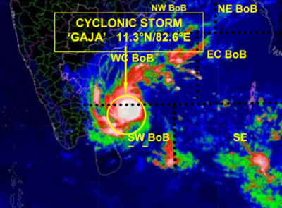 IMD: Cyclone Gaja to make landfall near Nagapattinam in TN around ...