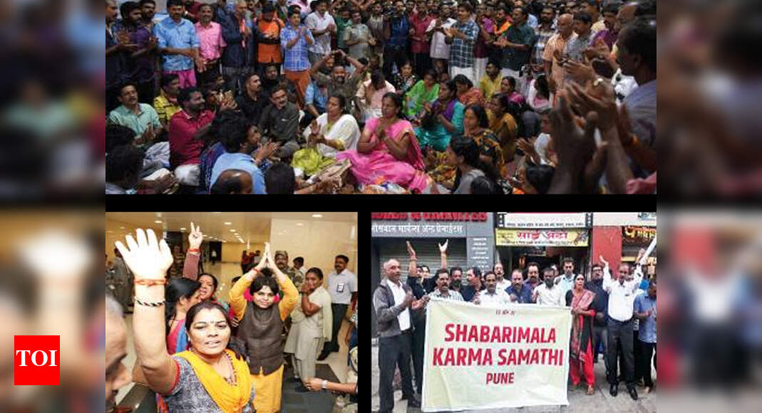 Sabarimala: Sabarimala row: Unrelenting protest shocks tourists | Kochi ...