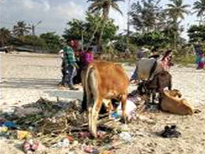 North to South, all beaches drown in piling garbage | Goa News - Times ...