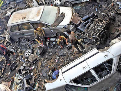 In factory setting, Mayapuri's scraping through | Delhi News - Times of ...