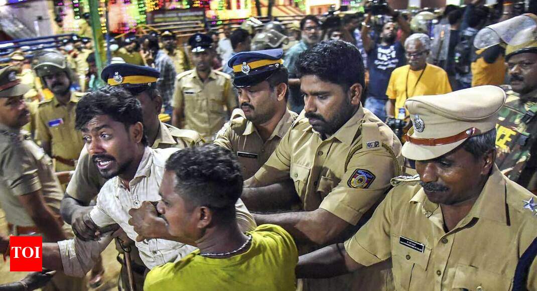 Sabarimala: Widespread protests in Kerala over late night police ...