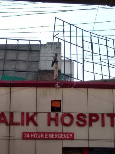 BSES pole encroached on by hospital - Times of India