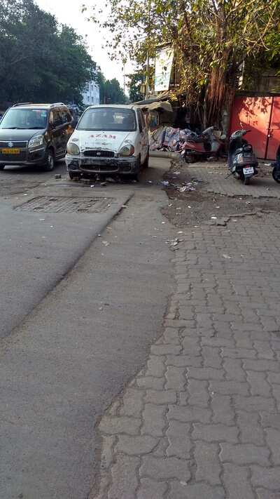 Illegal occupancy by khatara car in Marol - Times of India Illegal occupancy by khatara car in Marol - Times of India