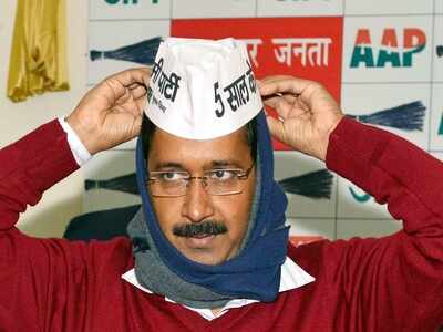 Row over MLAs wearing AAP caps in Delhi assembly | Delhi News - Times ...