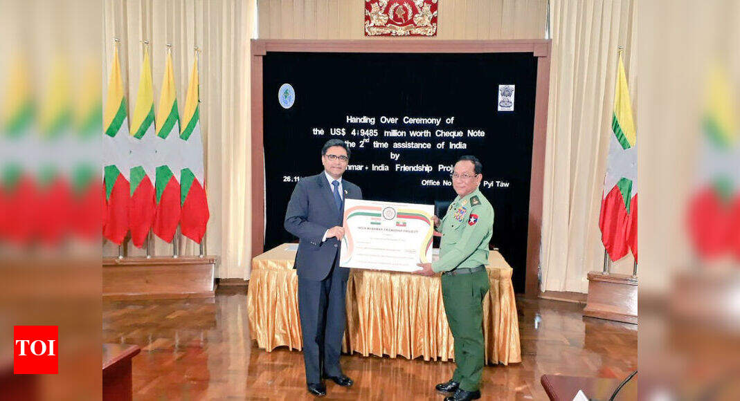 India extends $5 million aid to Myanmar for border development projects ...