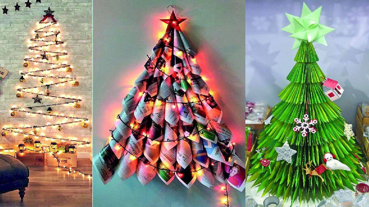 Christmas 2018 Creative Diy Tree Ideas Easy To Make Trees At Home Times ...