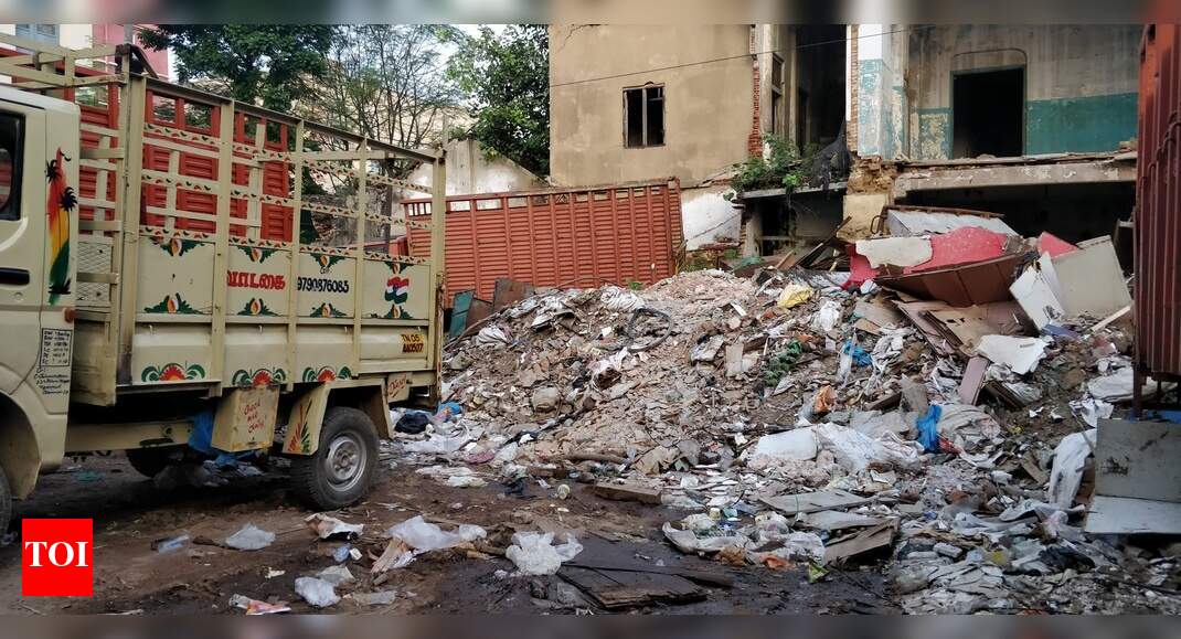 Mountain of garbage - Times of India