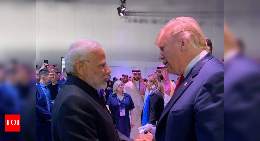 PM Modi interacts with Trump, Putin and May on sidelines of G20 | India ...