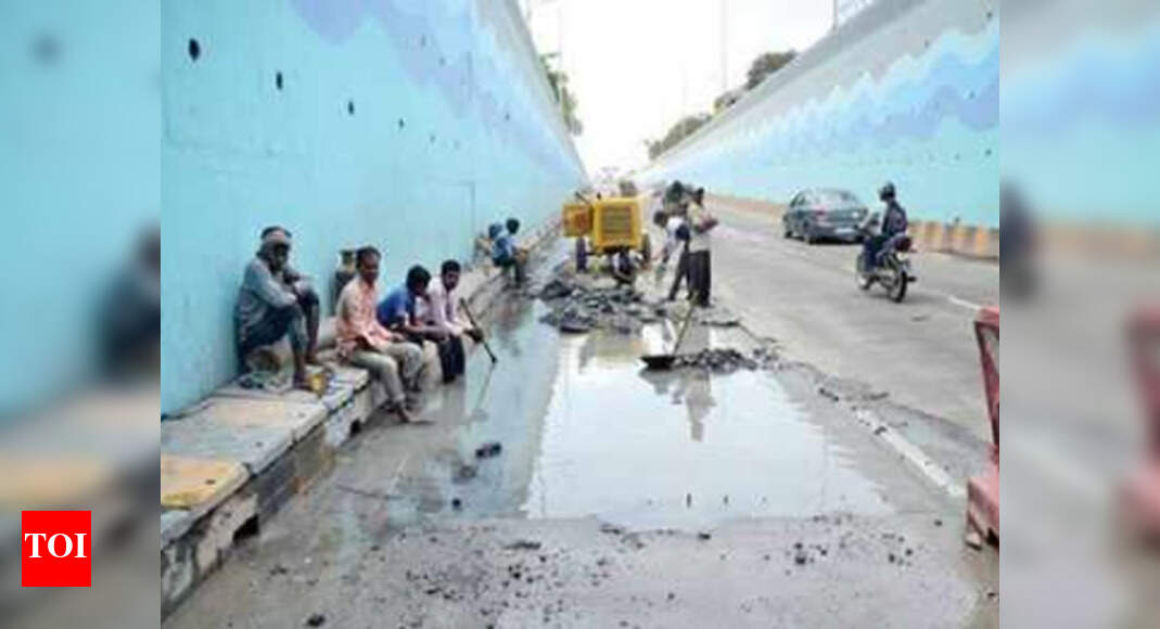 Mahape Underpass: Mahape underpass repaired for the third time in six ...