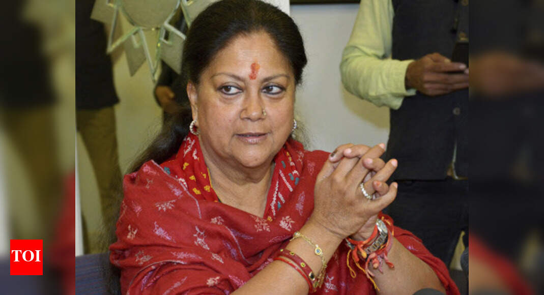How Vasundhara Raje turned lost battle into spirited contest | Jaipur ...
