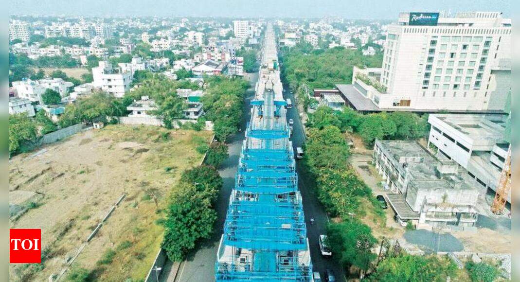 Viaduct of Metro stretch on Wardha Road complete | Nagpur News - Times ...