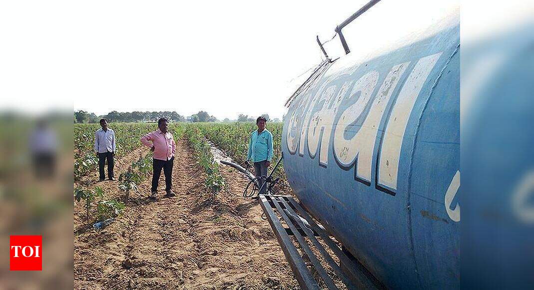 Waste water a saviour for withering crops | Rajkot News - Times of India