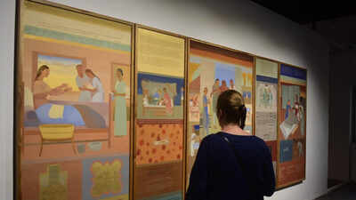Artist Nilima Sheikh's works at Kochi Muziris Biennale | Events Movie ...