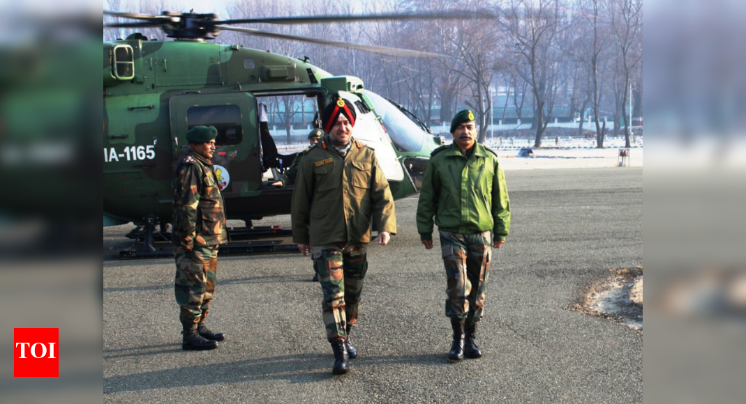 Army commander visits LoC in J&K, reviews operational preparedness | India News - Times of India