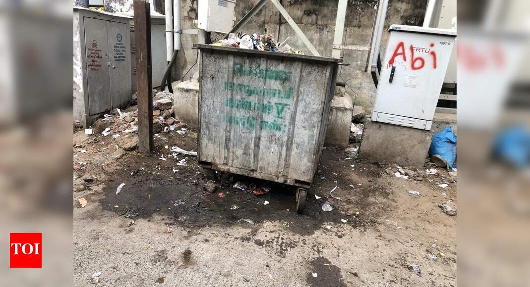 Broken dustbin and Rat house - Times of India