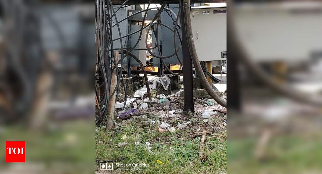 KSEB transformer now a waste disposal hub - Times of India