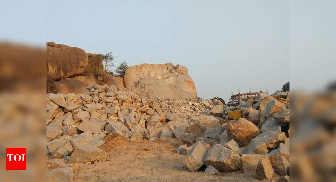 Plunder of Hyderabad's heritage rocks - Times of India