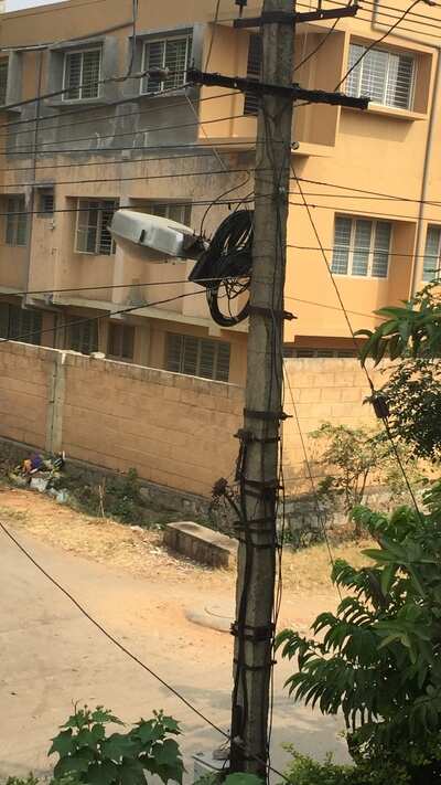 street light not working - Times of India