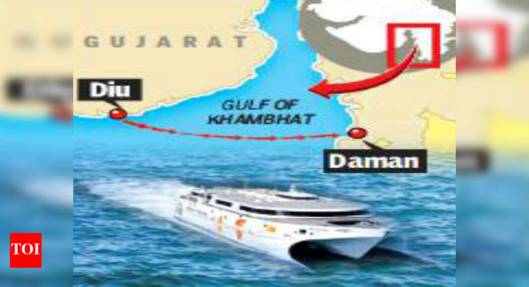 From Diu, hop on to a catamaran for Daman | Surat News - Times of India