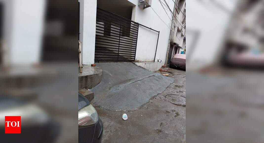 Encroachment of road - Times of India