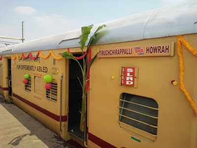 Trichy-Howrah Express train with Utkrisht coaches starts its journey ...
