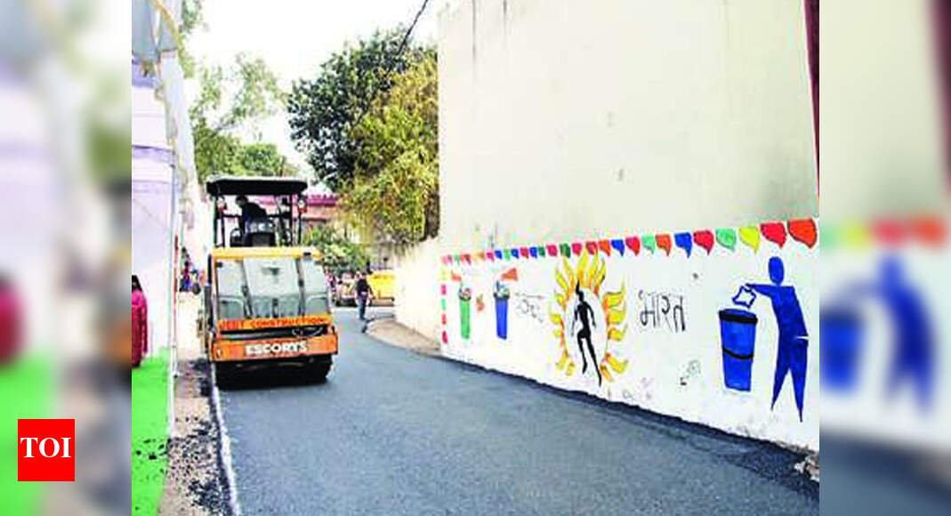 Meerut Cantonment gets its first stretch of polymerised road | Meerut ...