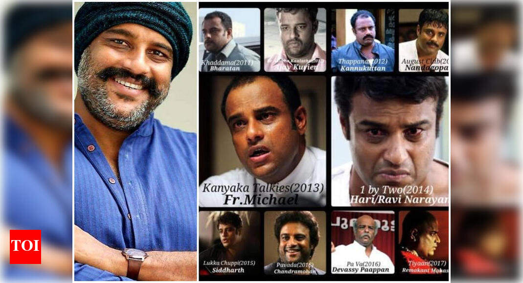 Murali Gopy shares a collage of his characters from the past 15 years ...