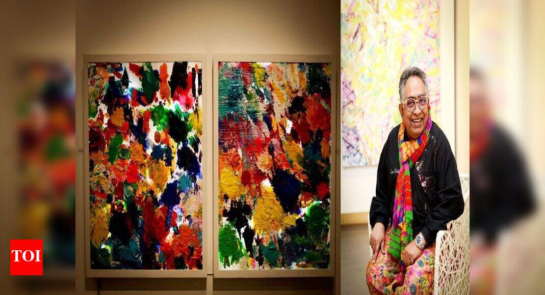 Sen Shombit's paintings are a free-flowing conversation with the canvas ...