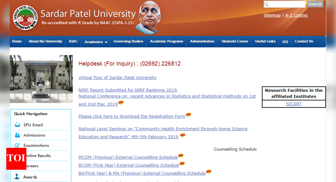 Sardar Patel University's exam-on-demand starts delivering results ...