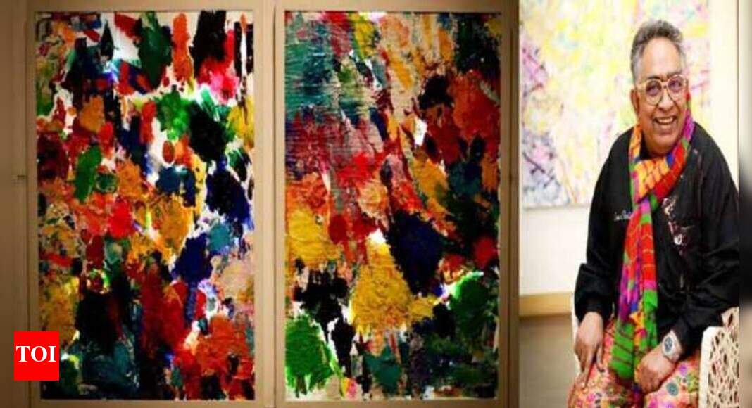 Sen Shombit's paintings are a free-flowing conversation with the canvas ...