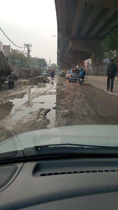 Road condition in Palam Mangla Puri - Times of India
