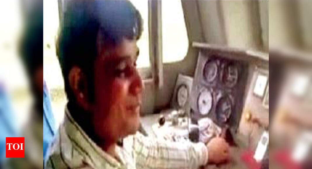 Video of railway clerk piloting train goes viral | Surat News - Times ...