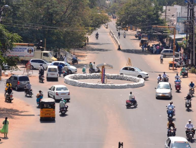 Roundabout installed at TVS tollgate junction to control traffic could ...
