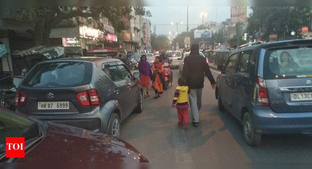Pedestrians at risk - Times of India