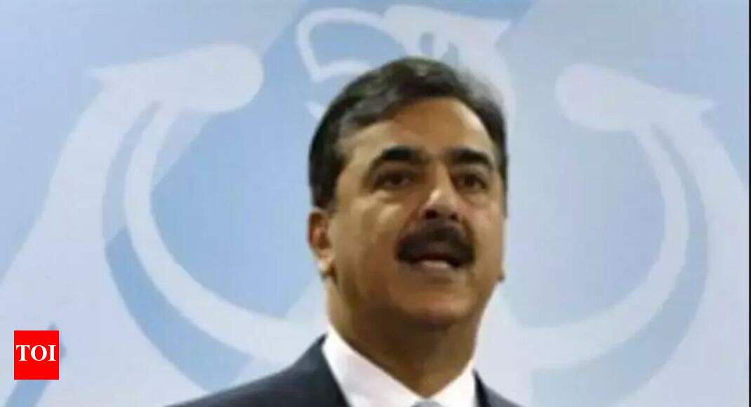 Former Pak PM Gilani stopped from leaving country - Times of India