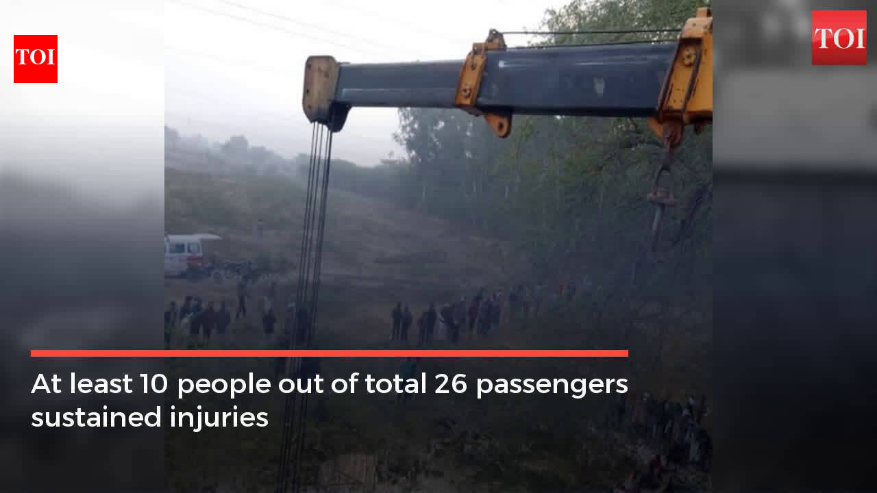 Bus falls into river in Rajasthan, narrow escape for 26
