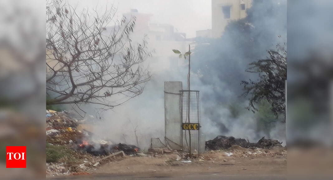 open ground become dumping yard - Times of India