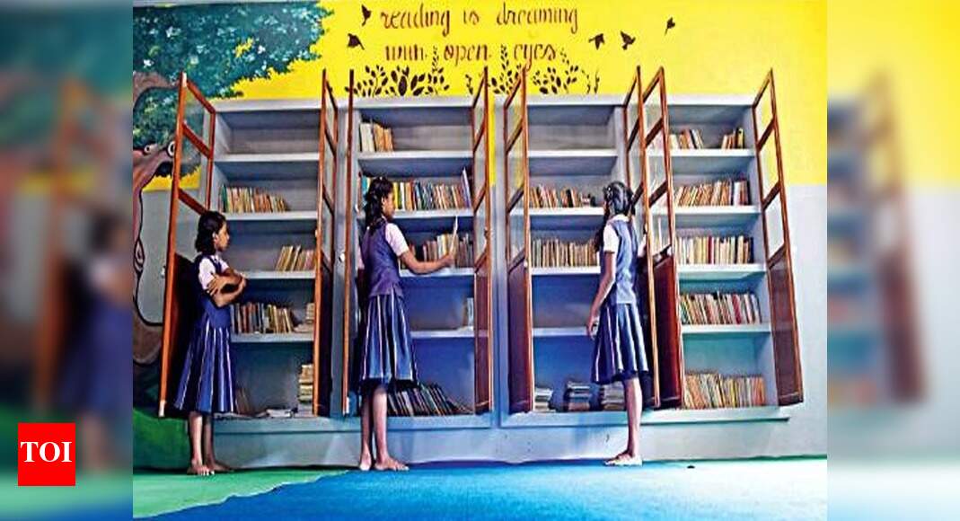 Flood-affected school library gets a revamp | Kochi News - Times of India