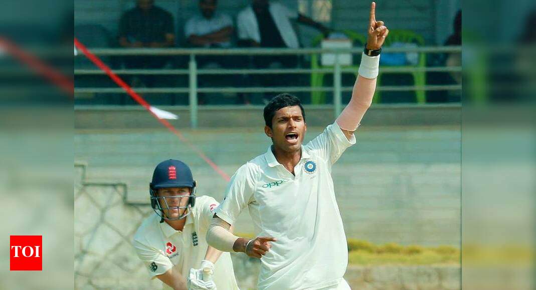 Navdeep Saini makes a mark with 'high five' against England Lions ...