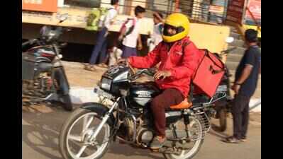 Food delivery apps helping college students earn a living | Hubballi ...