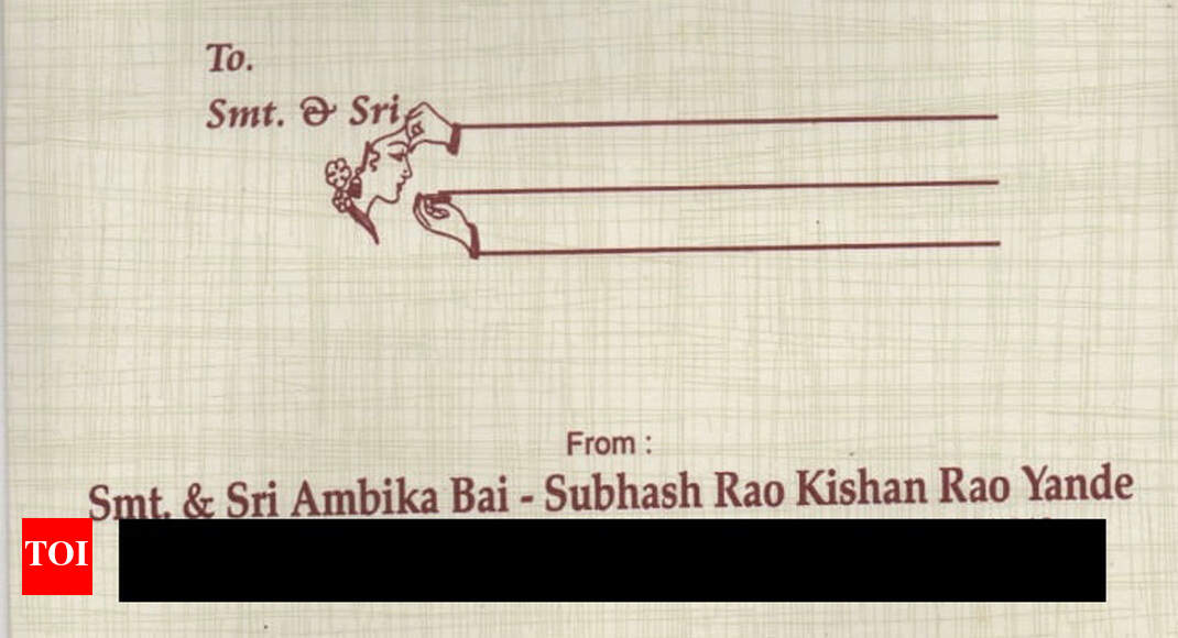 Hyderabad man prints wedding invitation cards asking to vote for Modi ...