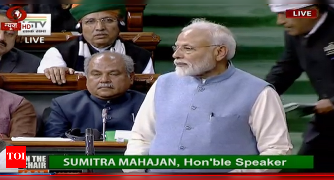 PM Narendra Modi Lok Sabha speech: Highlights | India News - Times of India