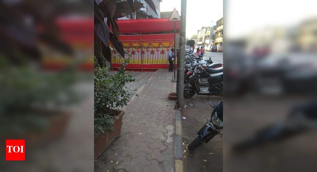 Pandal on Pavement - Times of India