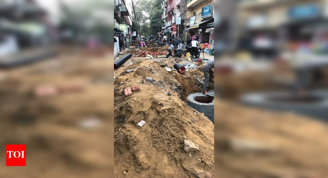 Dug-up roads pose danger to public - Times of India