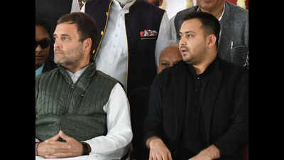 Tejashwi Yadav meets Rahul Gandhi on seats | Patna News - Times of India