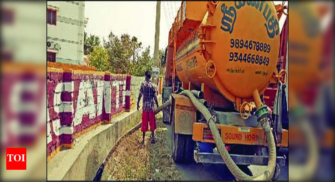 Septic tank lorry caught releasing effluents into ditch | Coimbatore ...