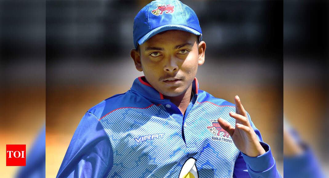 Fit-again Prithvi all set to return to action | Cricket News - Times of ...