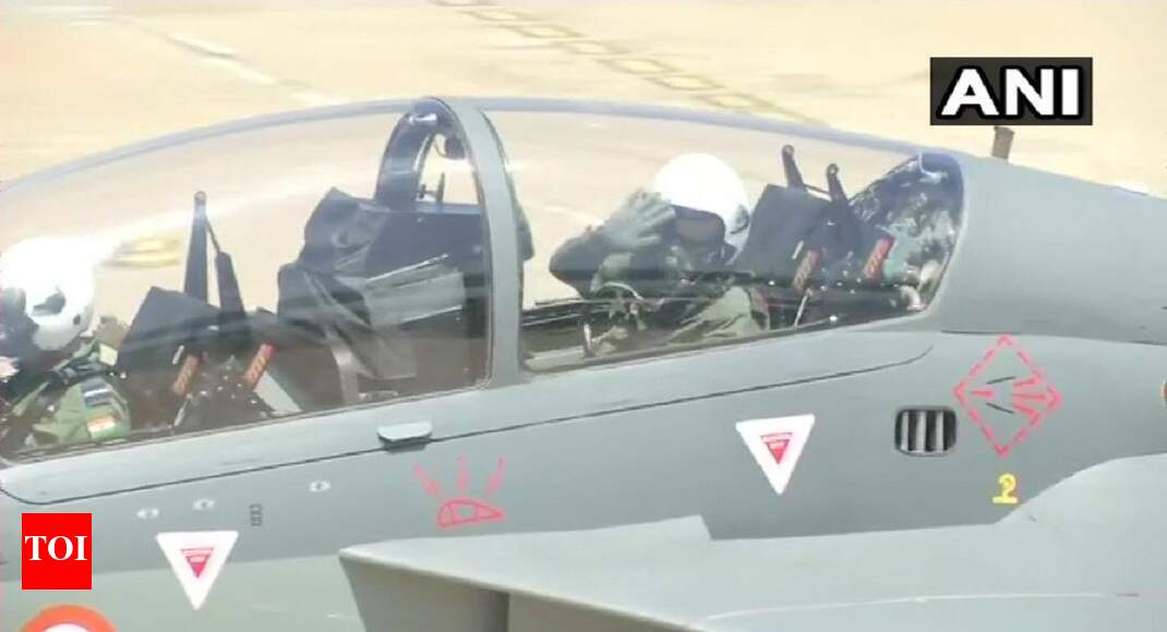 Tejas fighter jet: Indian Army Chief Bipin Rawat flies in Made-in-India fighter jet LCA Tejas ...